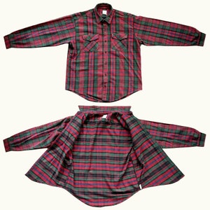 Vintage Checked Green Red Shirt CODET - Etsy