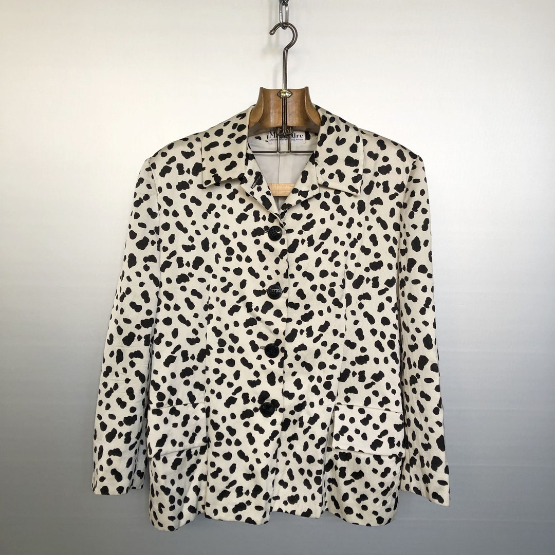 Vintage Snow Leopard Jacket - Etsy