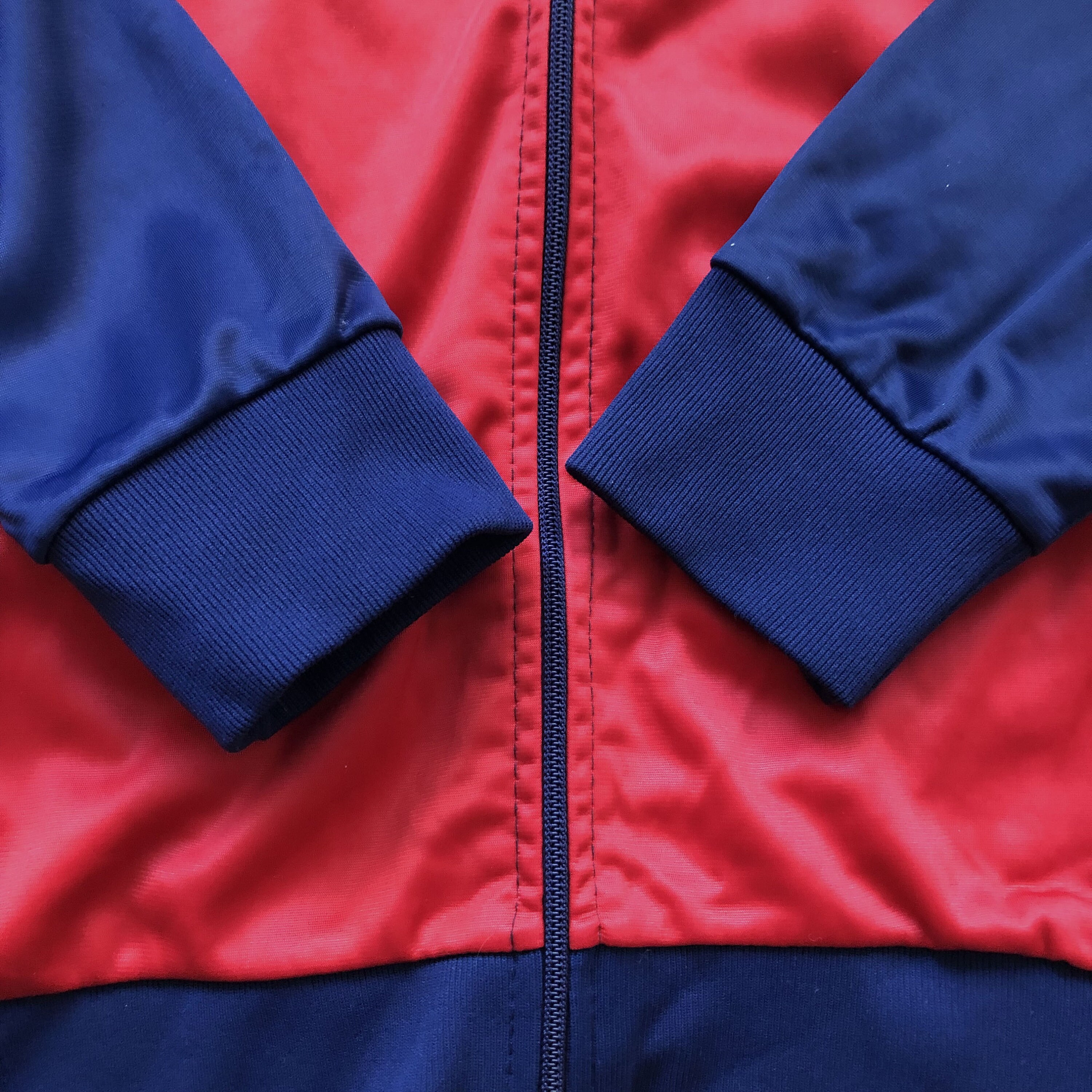 Vintage 70s Bleu and Red Pony Track Jacket - Etsy