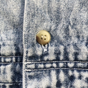 Vintage Snow Wash Denim Shirt - Etsy