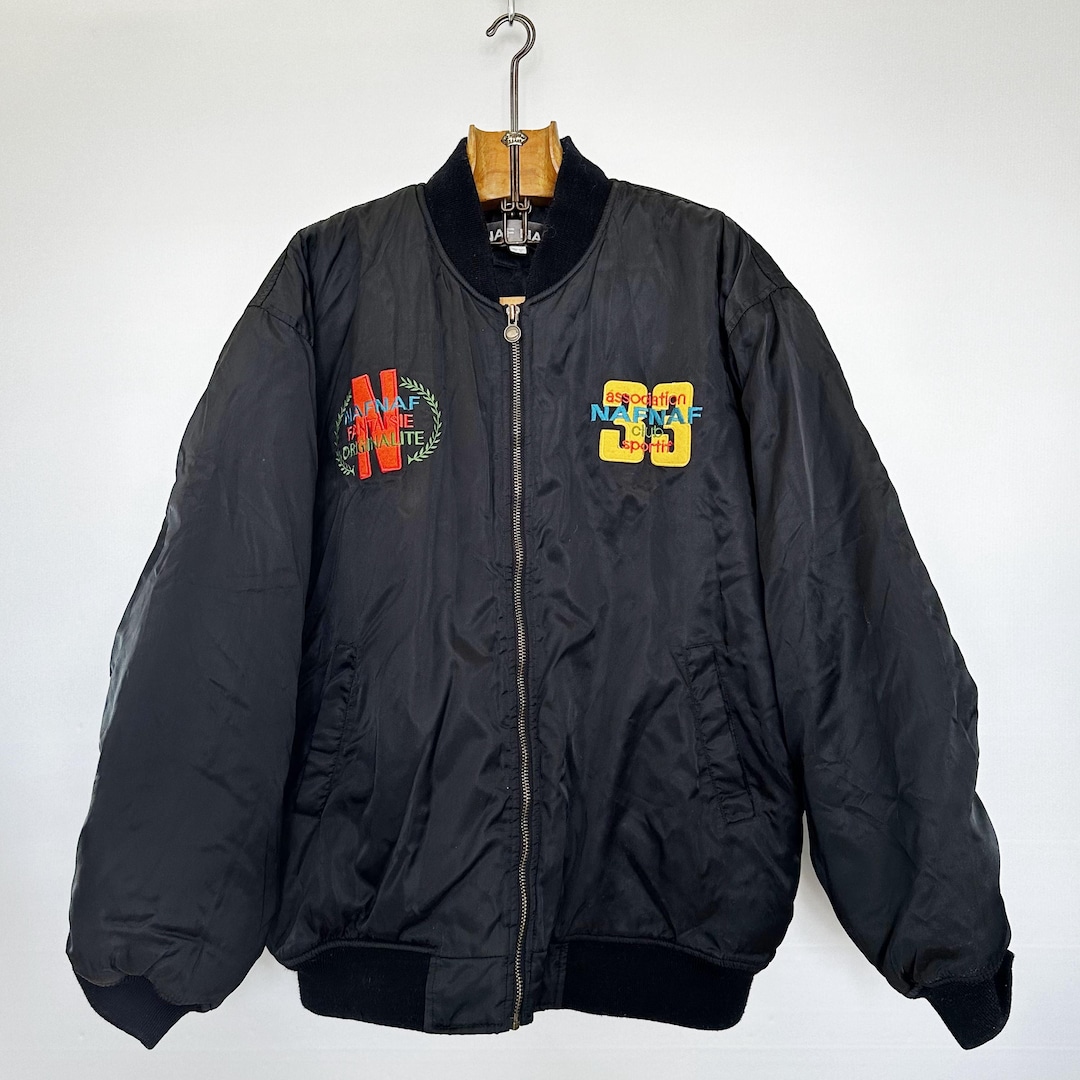 Vintage NAF NAF Bomber Jacket | Oversized With Bold Patches | 00s ...