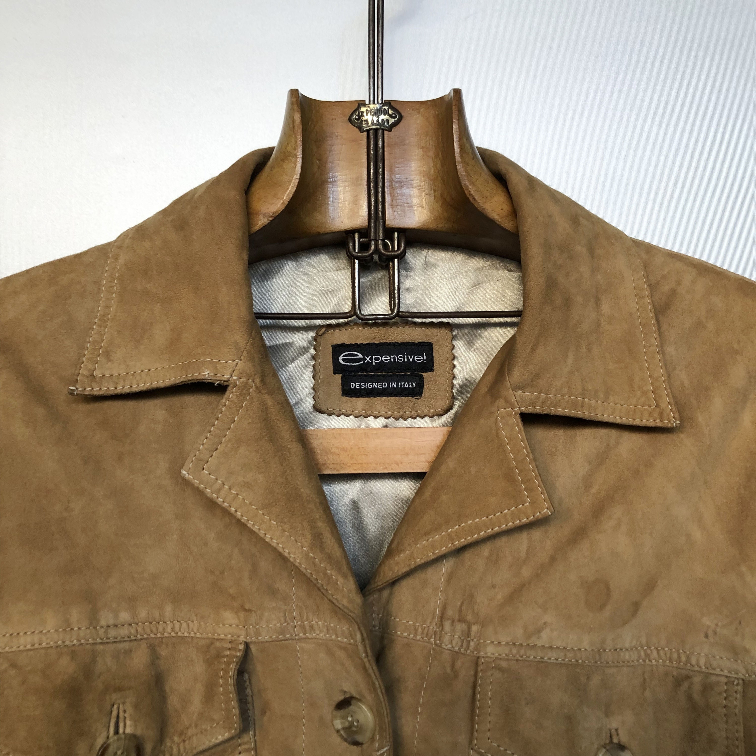Vintage Beige Suede Leather Jacket - Etsy Vintage Beige Suede Leather Jacket - Etsy