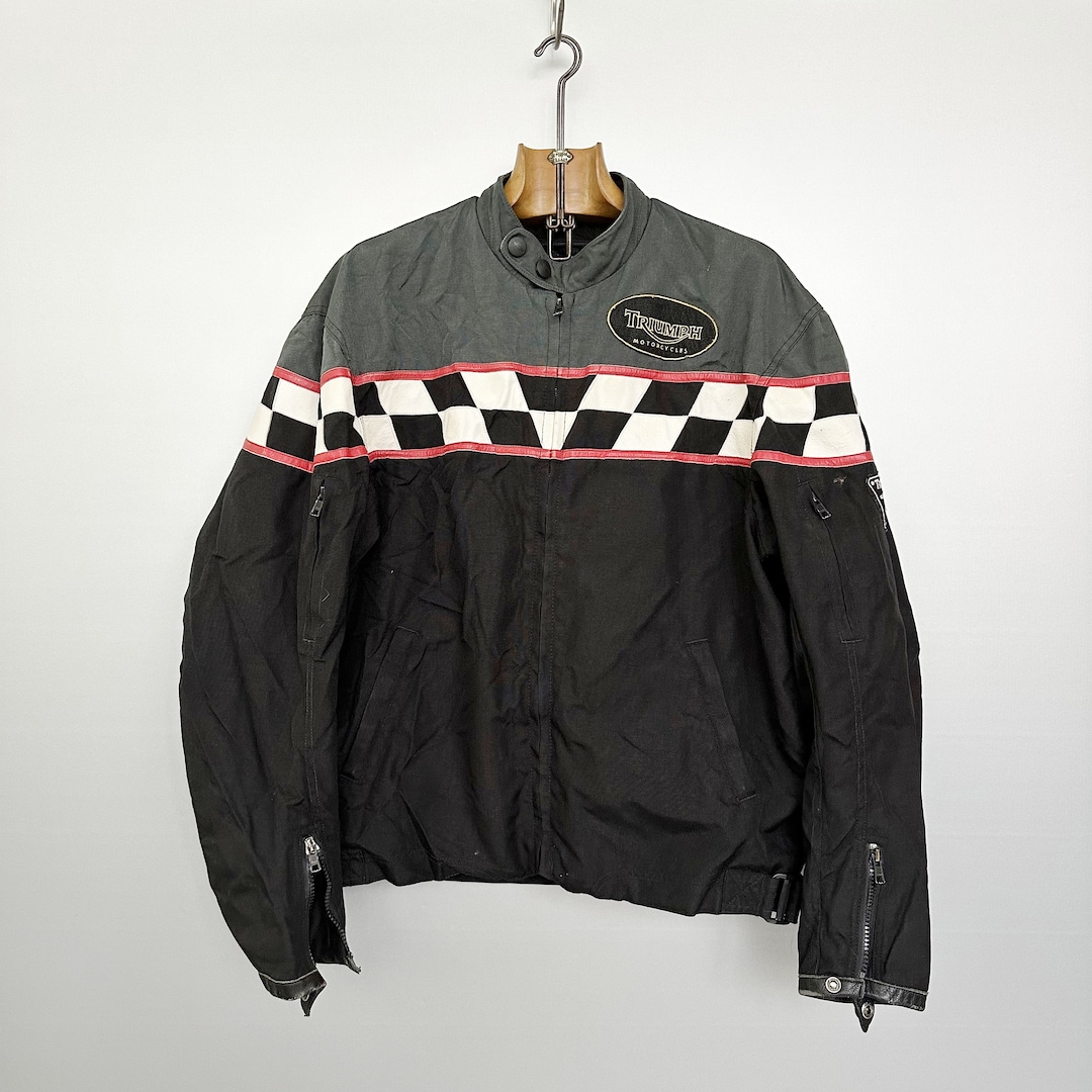 Vintage Triumph Triple Connection Biker Jacket - Etsy