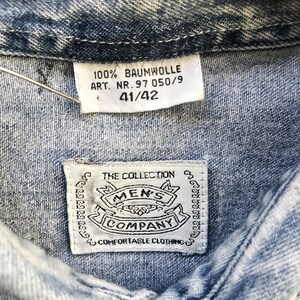 Vintage Snow Wash Denim Shirt - Etsy