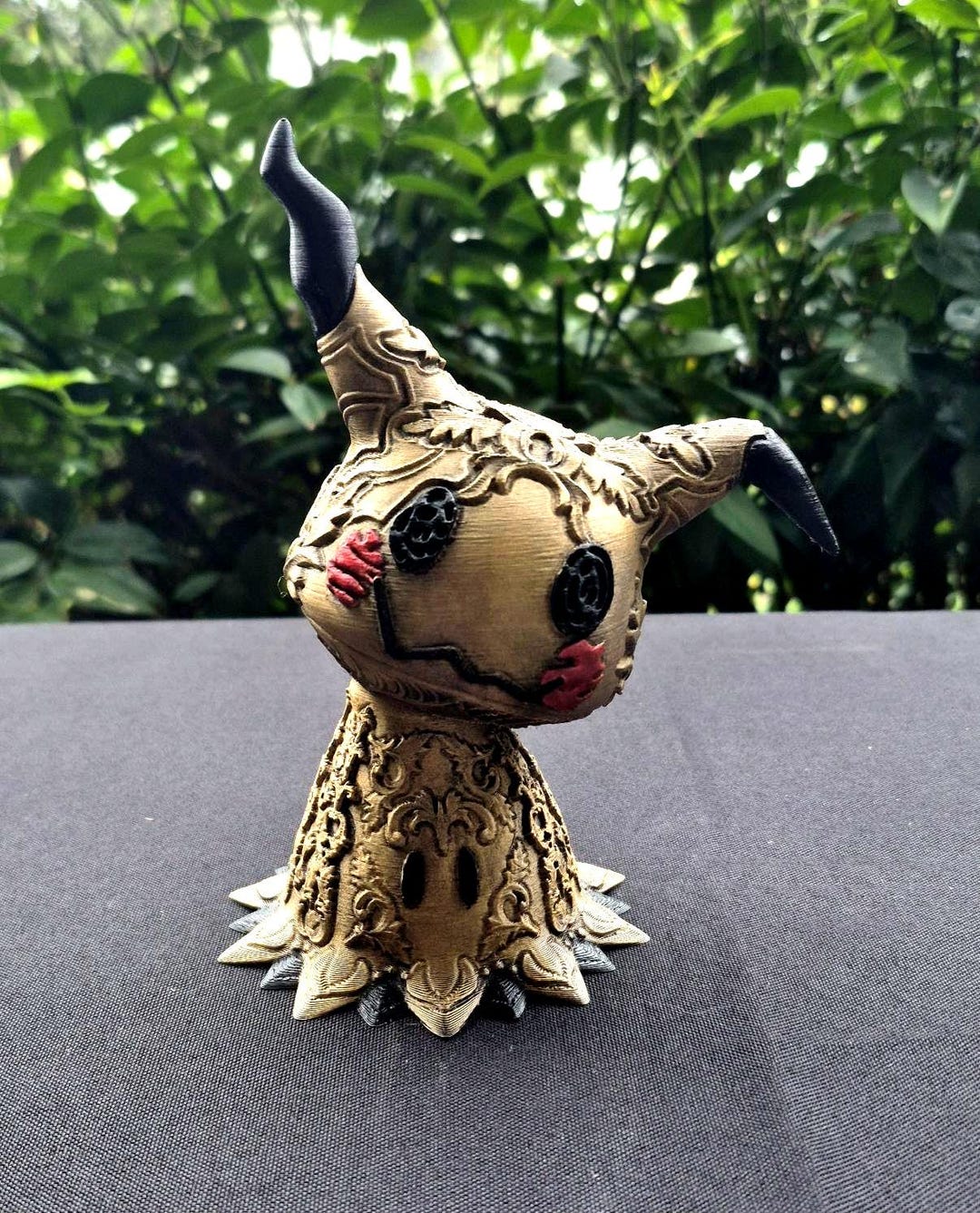 3D Printed, Hand Painted Mimikyu Inspired Statue - Etsy