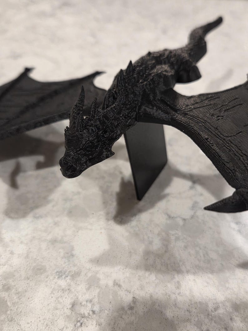 3D Printed Dragon Book Spine Hugger Book Insert Decor Gift Wall Decor ...