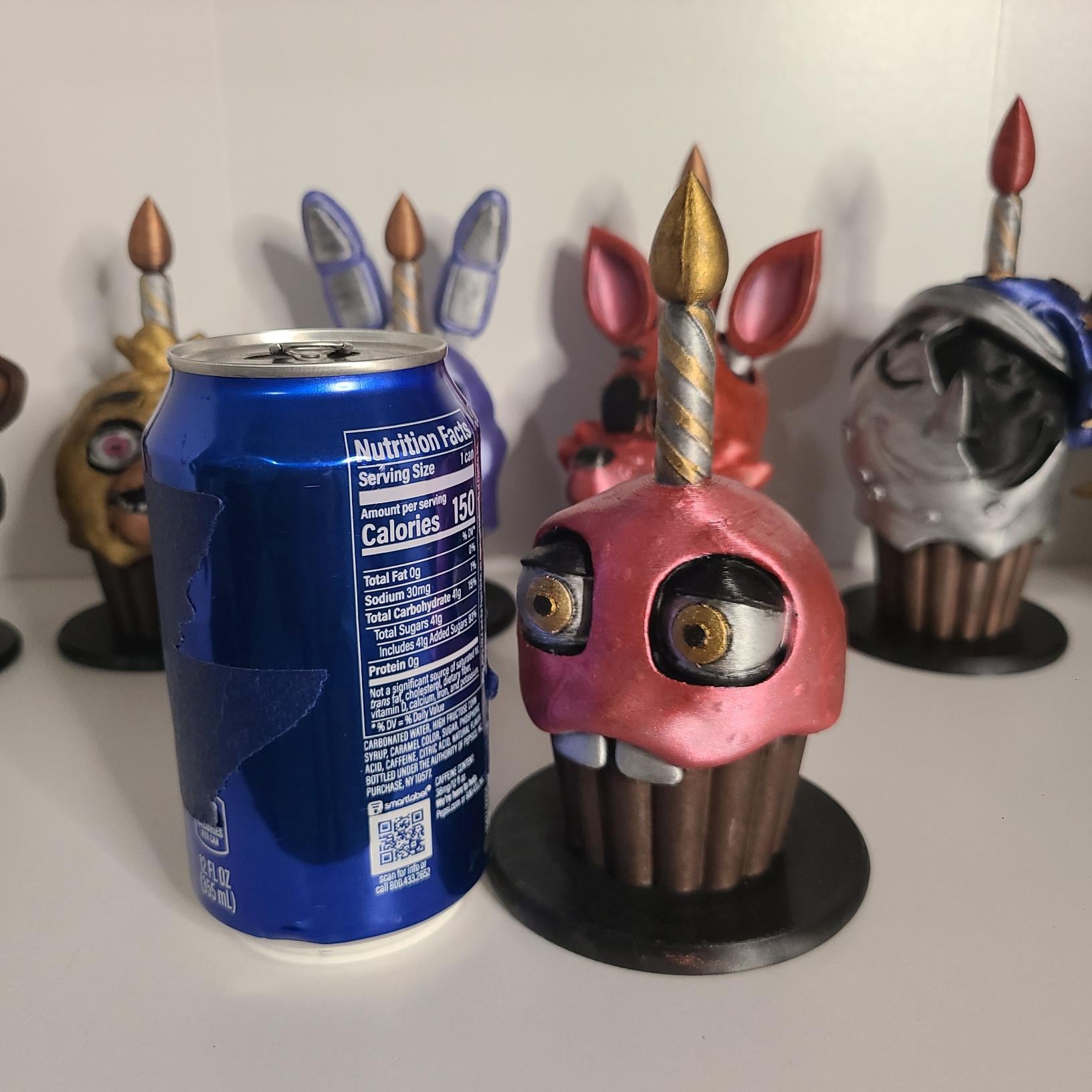 3D Printed FNAF Cupcake Figurine – Hand Painted Collectible - Etsy