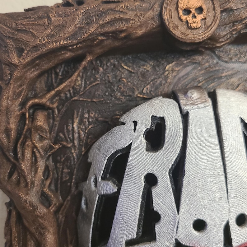 Hand Painted, 3D Printed Horror Wall Plaque Friday the 13th Jason ...