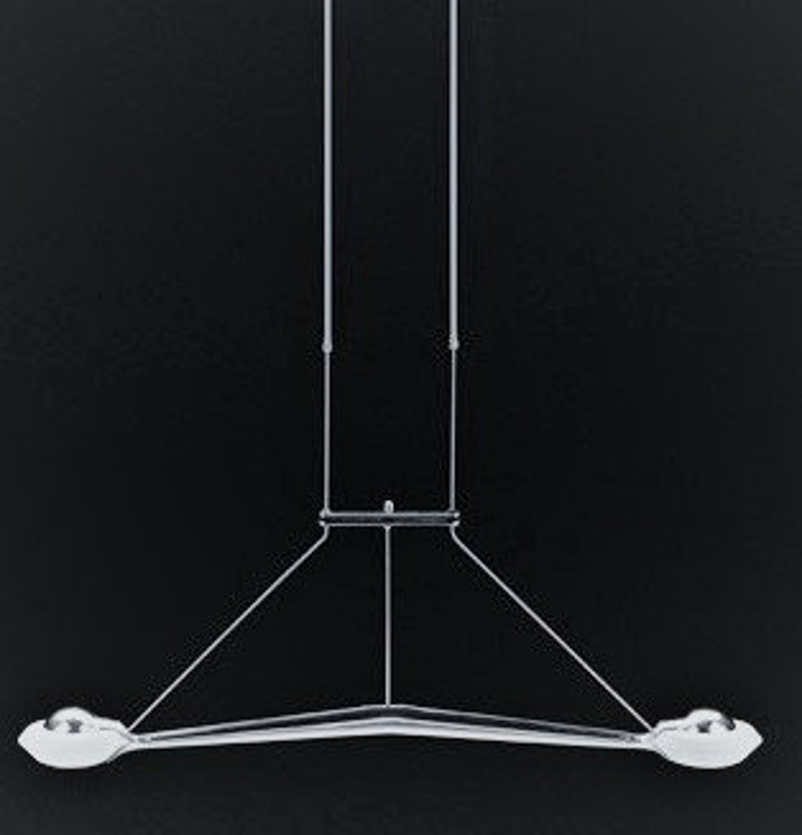 Extendable Vintage Ceiling Light of Mounted Aluminum and Chrome Plated ...