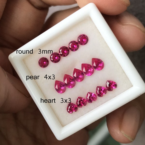 Synthetic Ruby - Etsy