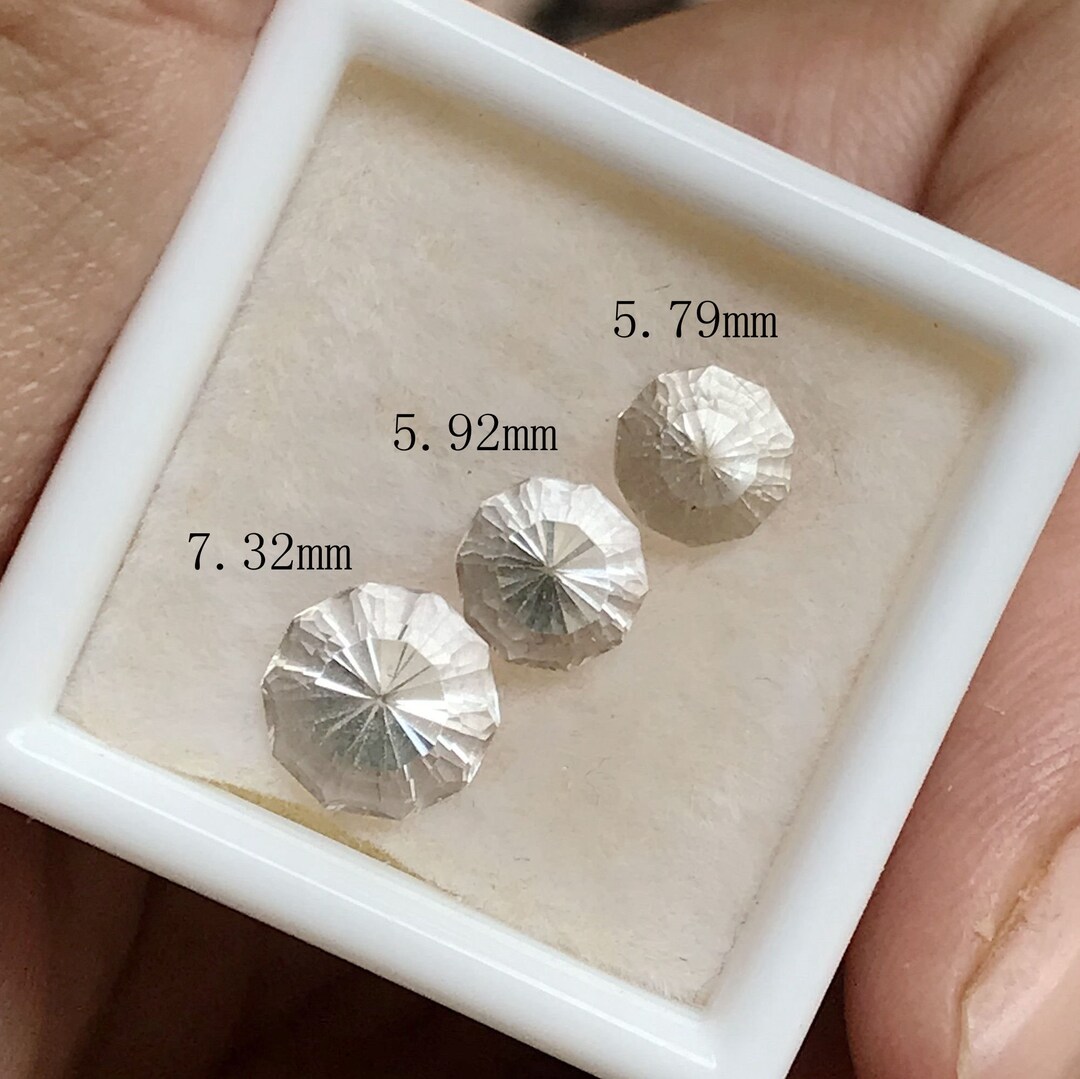 Collector's Gem: Natural Danburite Fancy Cut Decagon Shape Brilliant ...