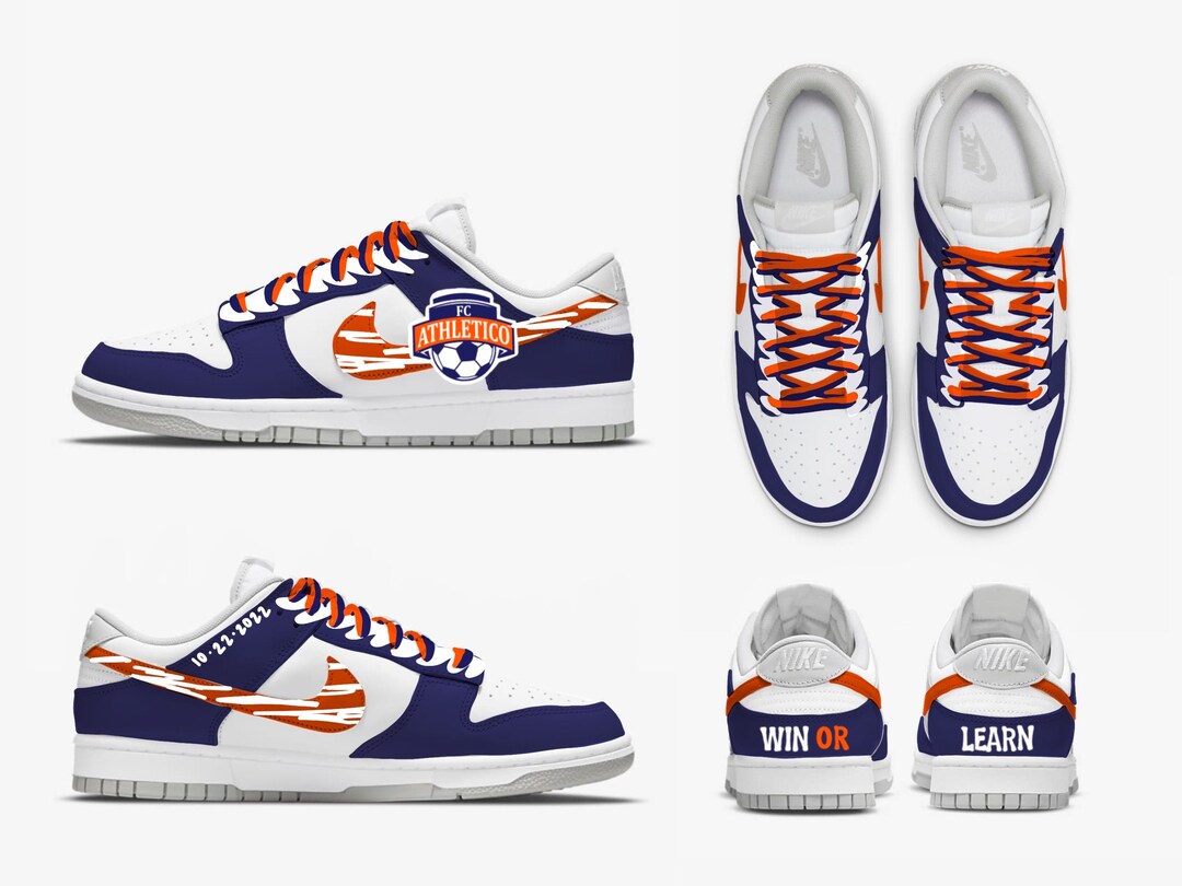 Custom Nike Dunk Low FC Athletico for Bridget - Etsy