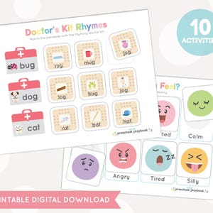 Doctor Theme Busy Book: Preschool Learning, Montessori (digital ...