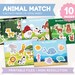 Shadow Match, Printable Animal Puzzle, Toddler Busy Book, Homeschool ...