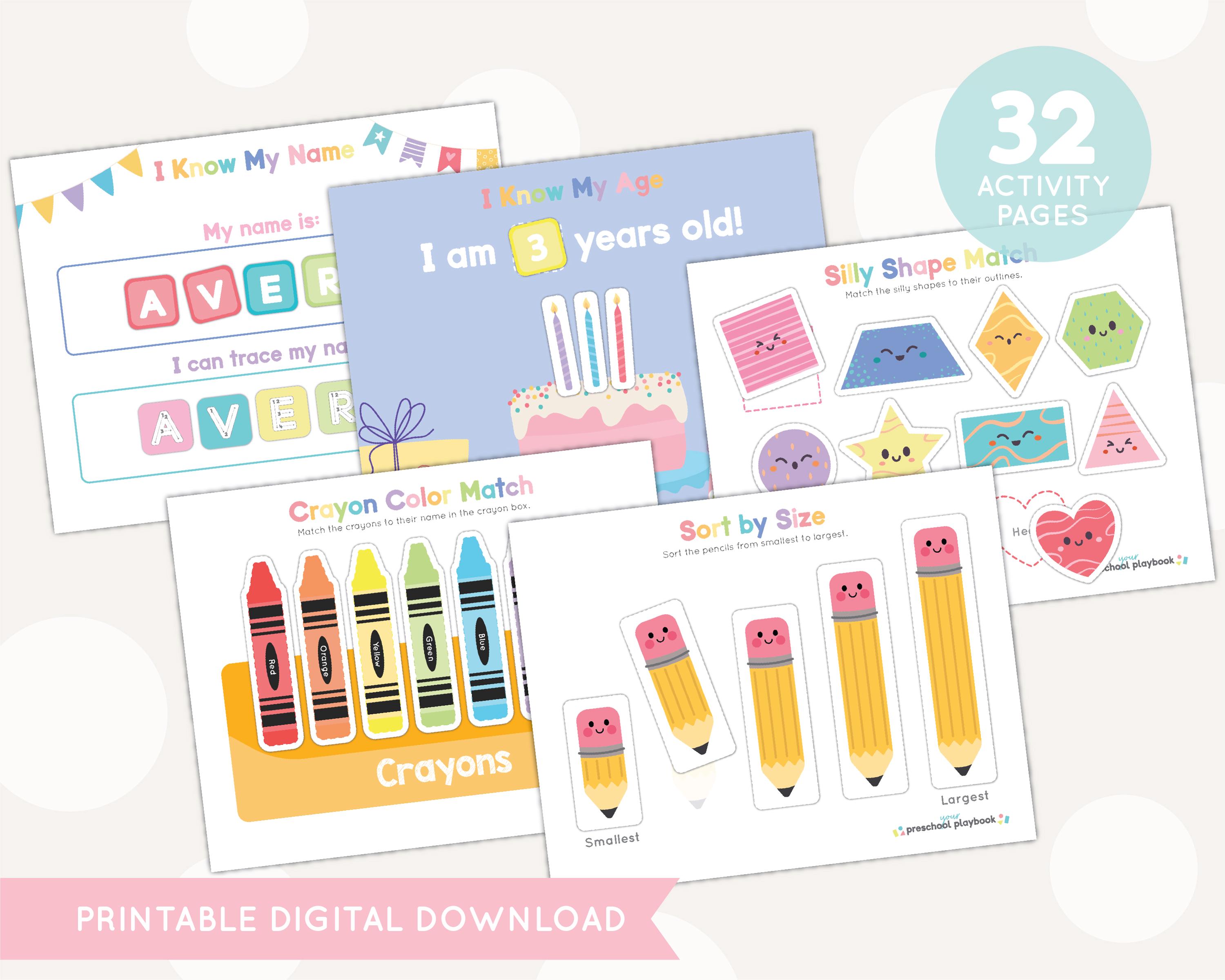 Homeschool Preschool, Morning Work, Morning Binder, Toddler Busy Book ...