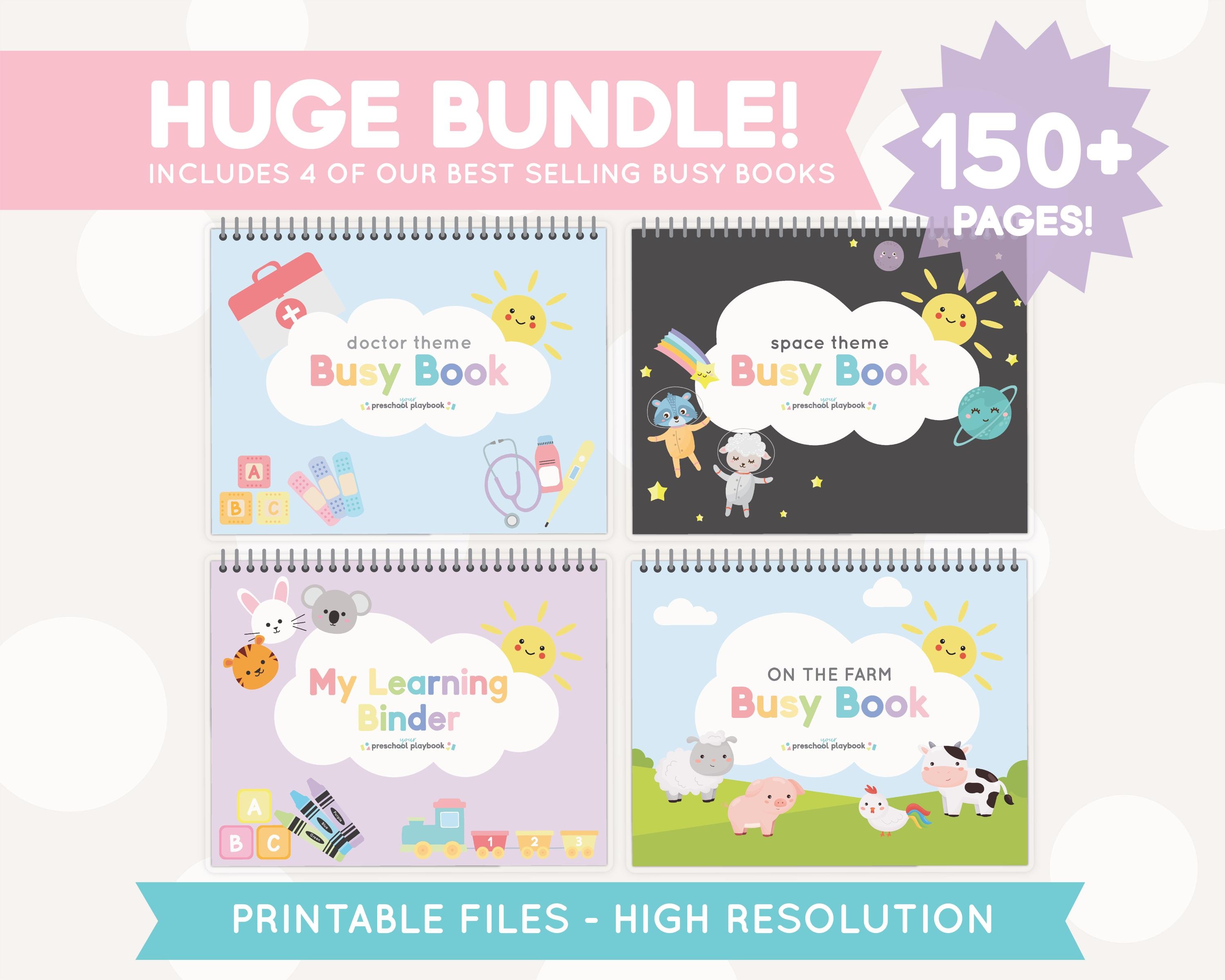 HUGE Busy Book Bundle, Homeschool Preschool, Morning Work, Toddler ...