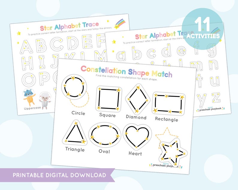 Toddler Busy Book, Space Theme, Preschool Learning Binder, Quiet Book ...