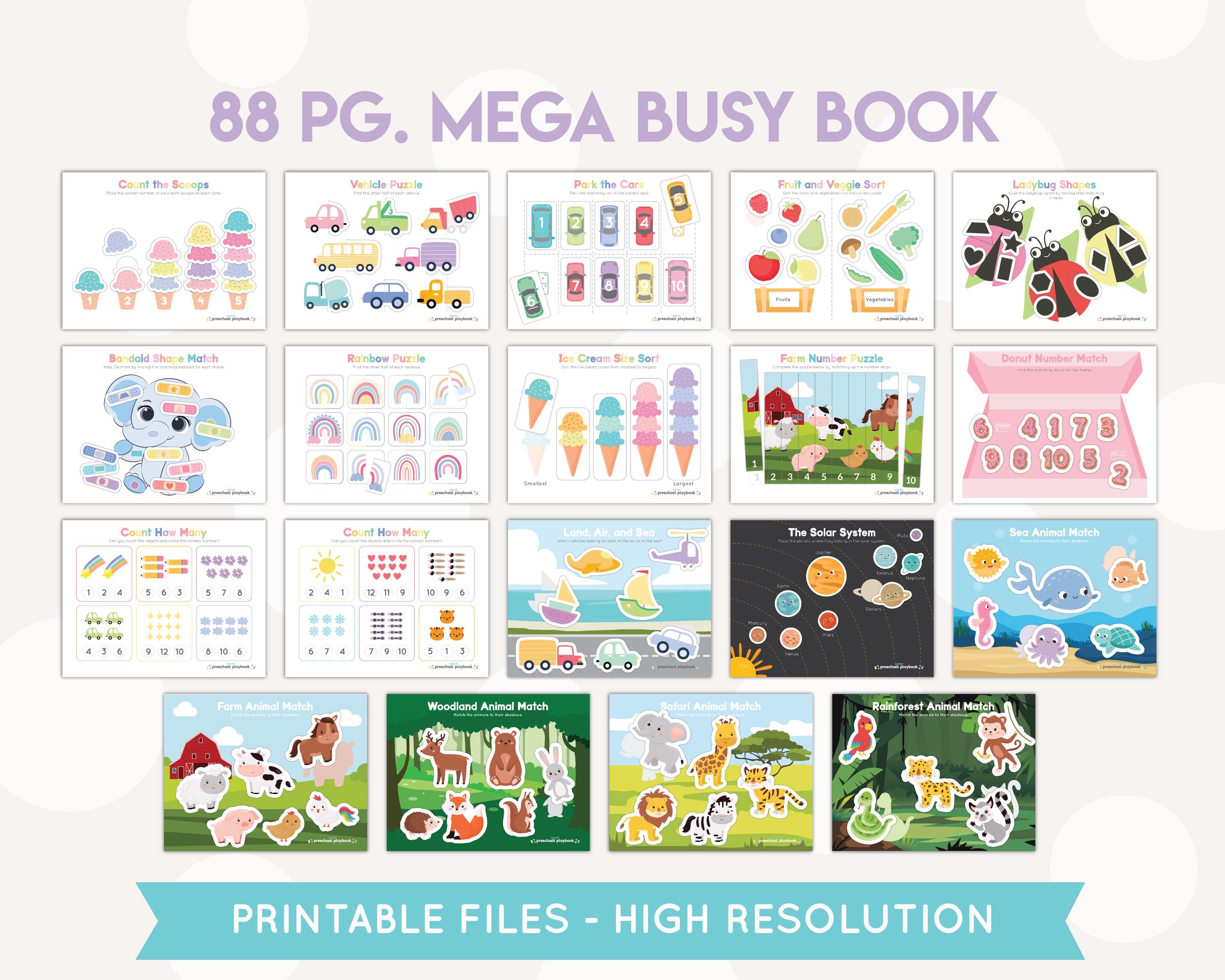 HUGE Busy Book Bundle, Homeschool Preschool, Morning Work, Toddler ...