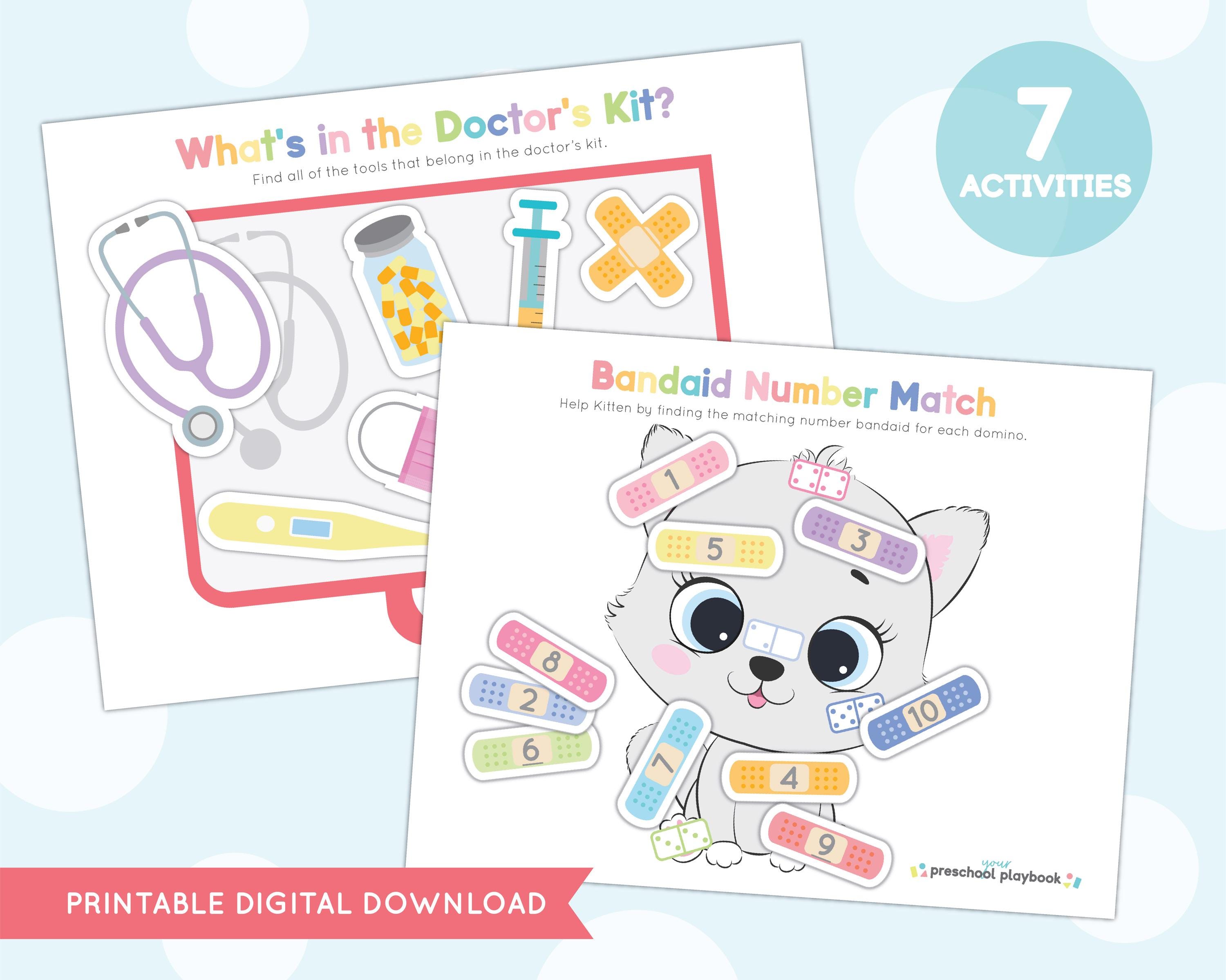 Toddler Busy Book, Doctor Theme, Preschool Learning Binder, Quiet Book ...