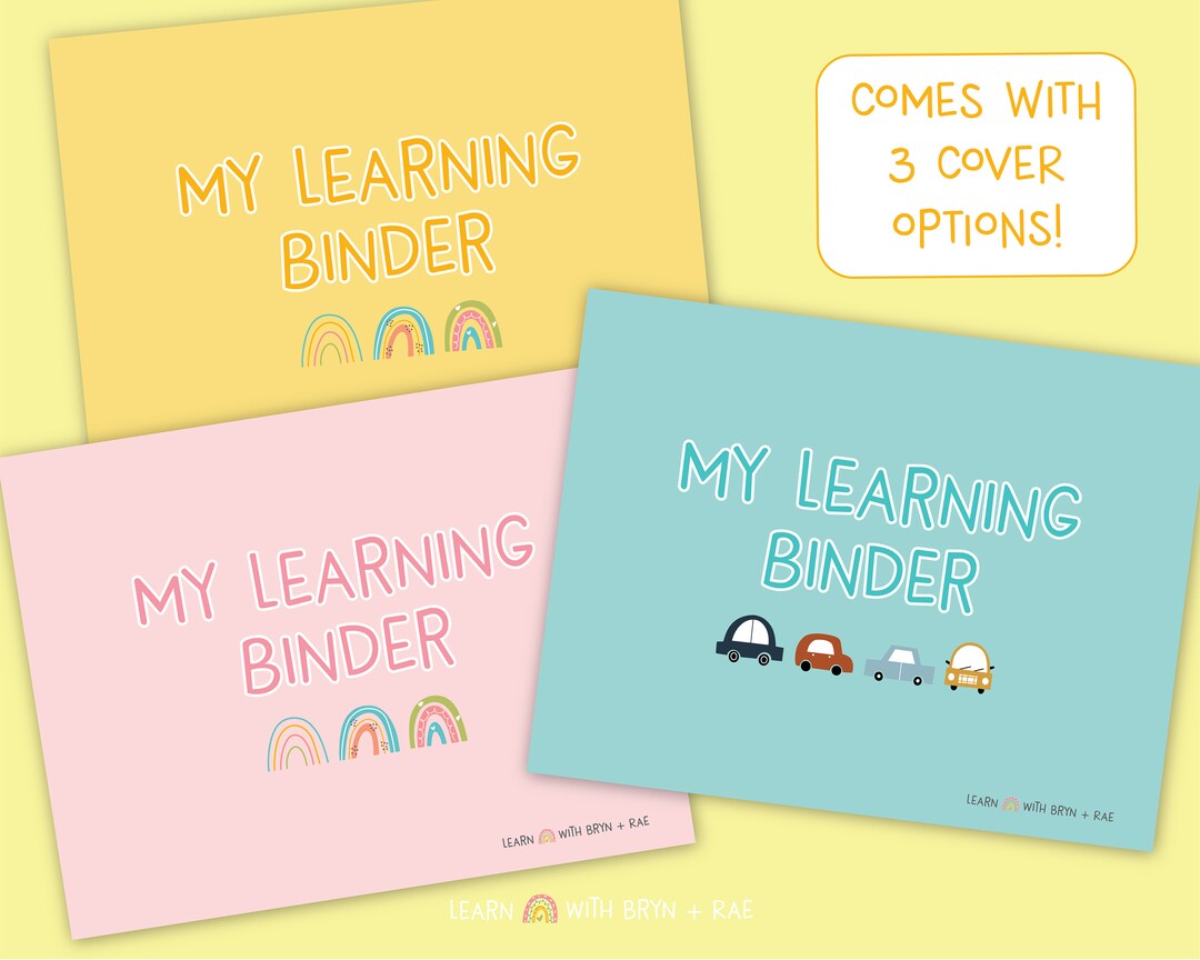Cover Only // Learning Binder Cover // DIY Busy Book - Etsy