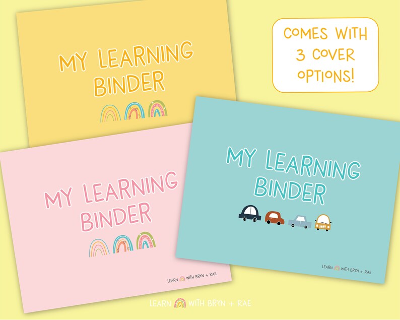 Cover Only // Learning Binder Cover // DIY Busy Book - Etsy