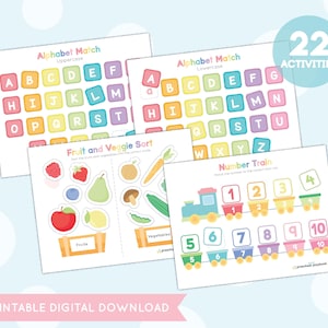 Toddler Busy Book, Preschool Learning Binder, Morning Binder, Quiet ...