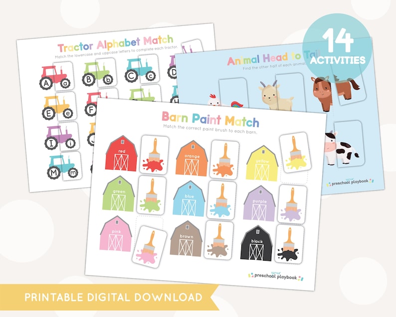 Toddler Busy Book, Farm Busy Book, Homeschool Preschool, Morning Work ...