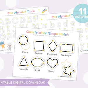 Toddler Busy Book, Space Theme, Preschool Learning Binder, Quiet Book ...