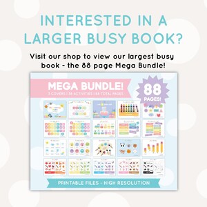 Toddler Busy Book, Preschool Learning Binder, Morning Binder, Quiet ...