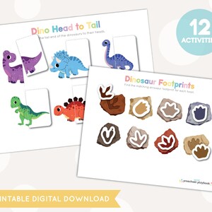 Dinosaur Toddler Busy Book, Homeschool Preschool Dino Activity, Morning ...