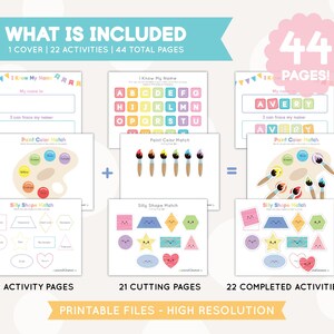 Toddler Busy Book, Preschool Learning Binder, Morning Binder, Quiet ...