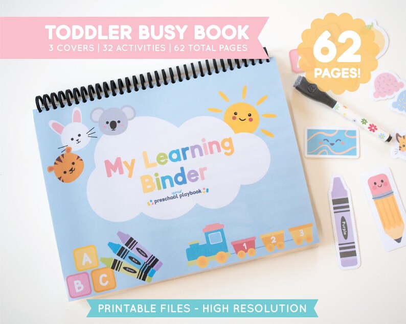 Homeschool Preschool, Morning Work, Morning Binder, Toddler Busy Book ...