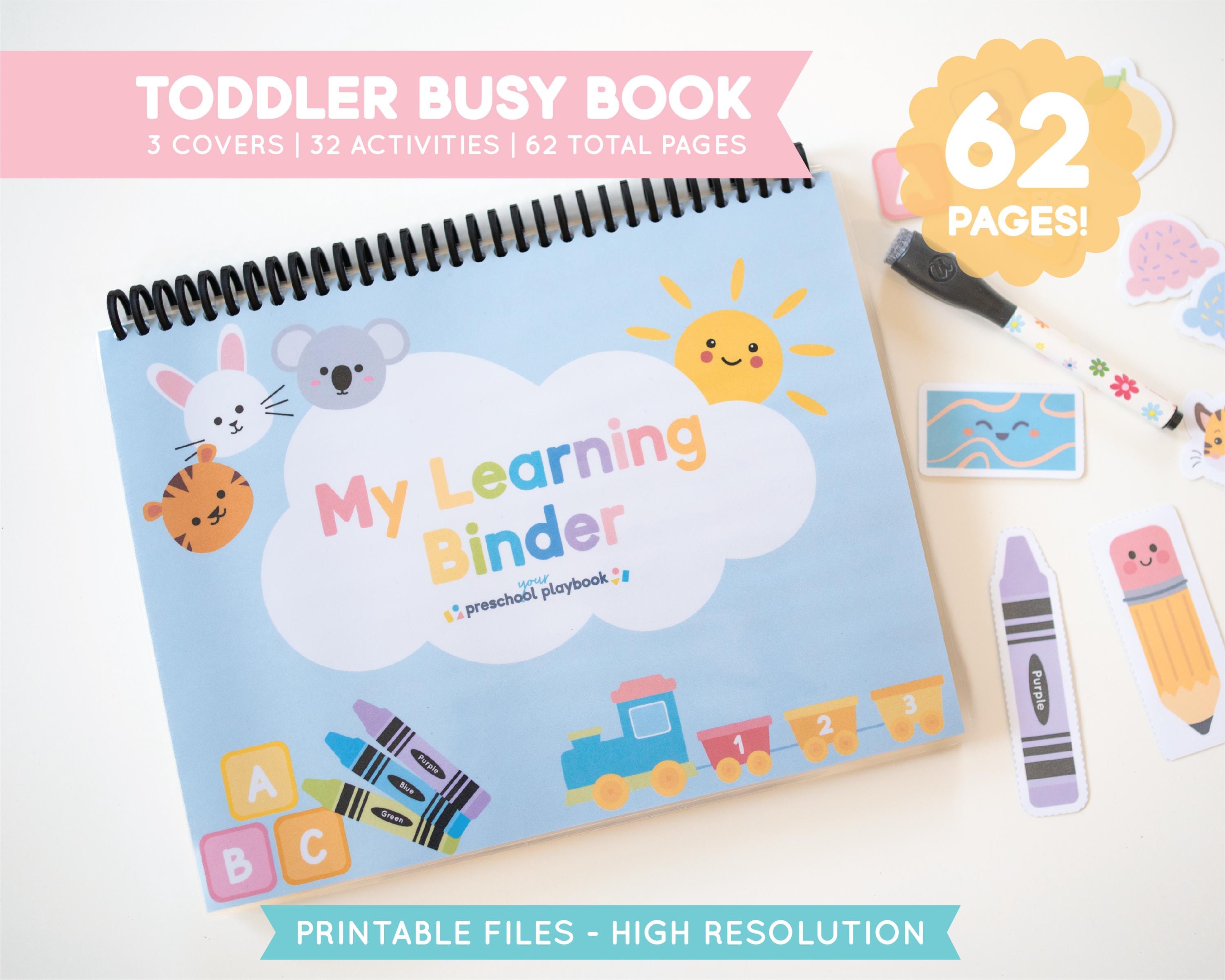 Homeschool Preschool, Morning Work, Morning Binder, Toddler Busy Book ...