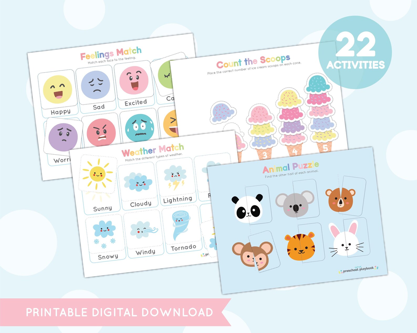 Toddler Busy Book, Preschool Learning Binder, Morning Binder, Quiet ...