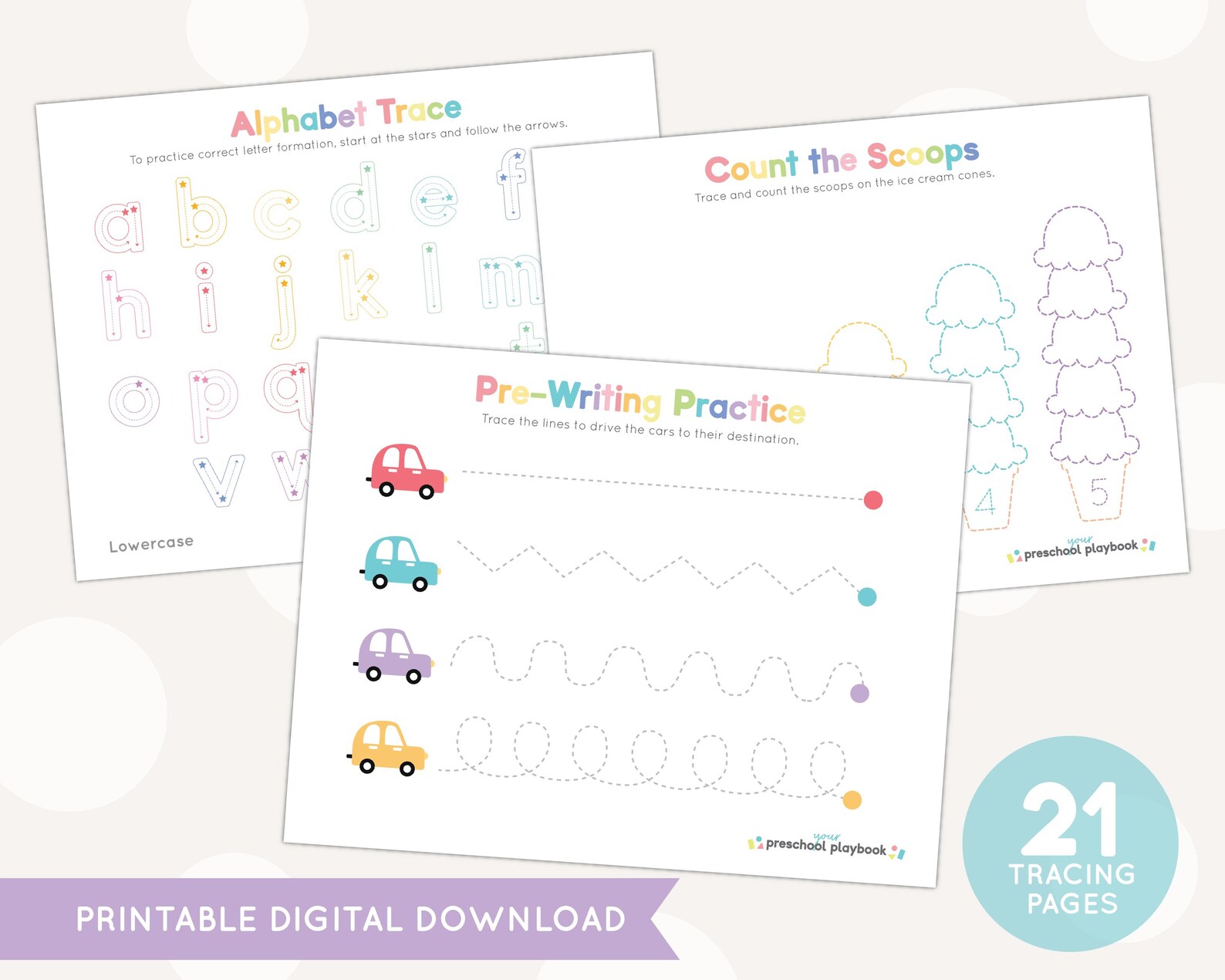 Tracing Pages, Preschool Worksheets, Toddler Busy Book, Homeschool ...