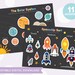 Toddler Busy Book, Space Theme, Preschool Learning Binder, Quiet Book ...