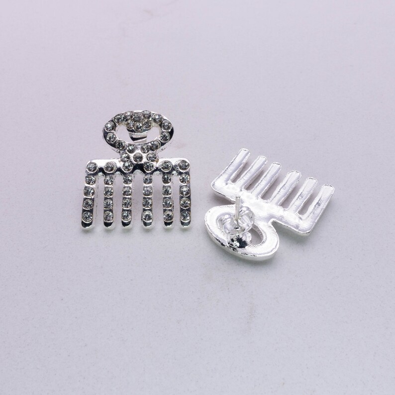 Duafe Earrings, African Comb, Adinkra Symbol Jewelry - Etsy