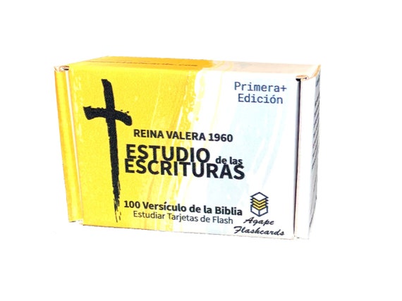 Agape Flashcards Spanish Bible Scripture Study: Estudio De - Etsy