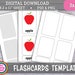 Flashcards Template, Editable Flashcards for Kids, Educational ...