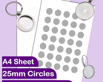 25mm Psd Template - Etsy