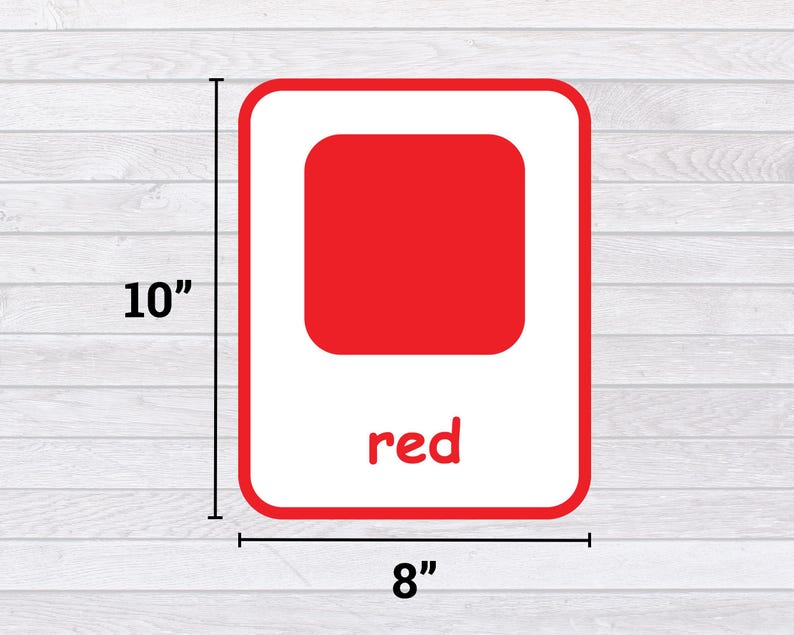 Editable Colors Flashcards, Printable Flashcards, Educational ...