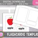 Flashcards Template, Editable Flashcards for Kids, Educational ...