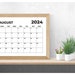 2024 August Monday Start Minimalist Black and White Monthly Planner ...