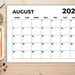 2024 August Monday Start Minimalist Black and White Monthly Planner ...