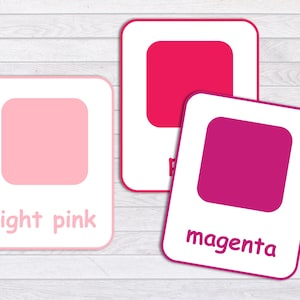 Editable Colors Flashcards, Printable Flashcards, Educational ...