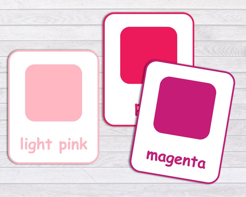 Editable Colors Flashcards, Printable Flashcards, Educational ...