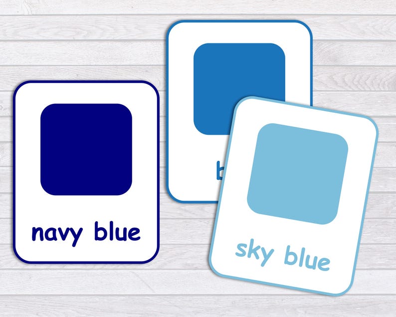 Editable Colors Flashcards, Printable Flashcards, Educational ...