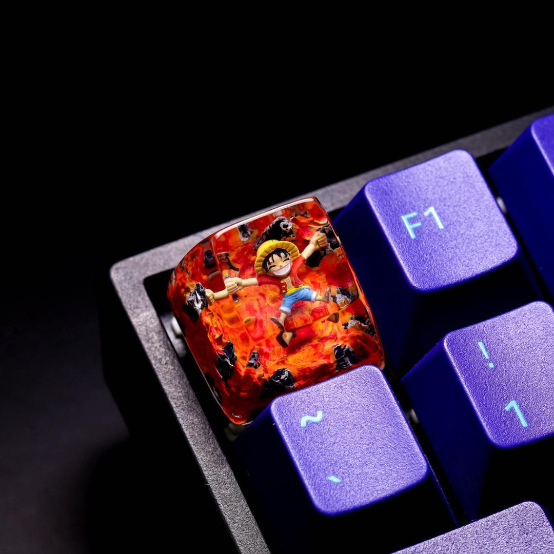 One Piece Keycaps, Luffy Keycap, Plastic Keycap, Esc Keycap, Custom Keycap, 3d Printed Keycap ...