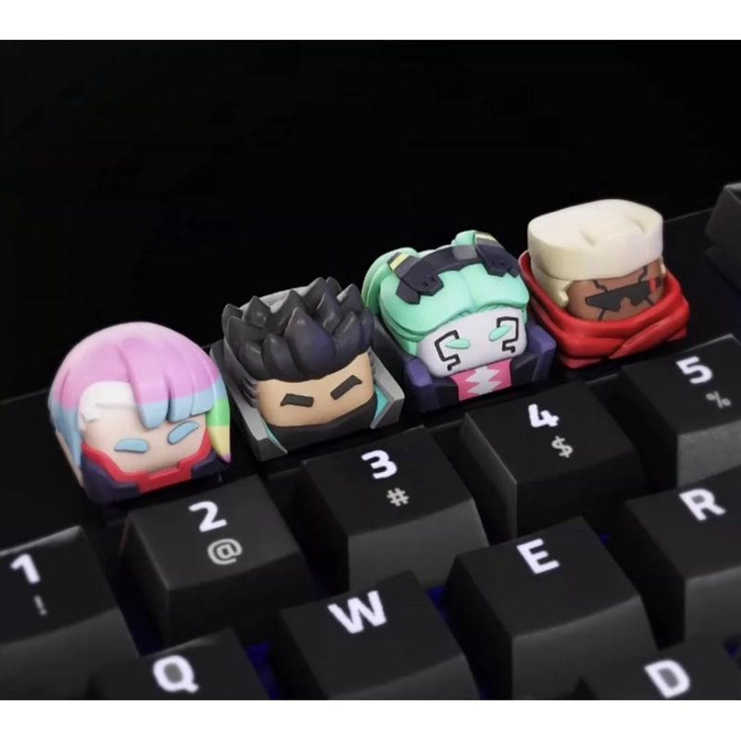 Cyberp.unk: Edger.unners Keycaps Mechanical Keyboard, Artisan Keycap ...