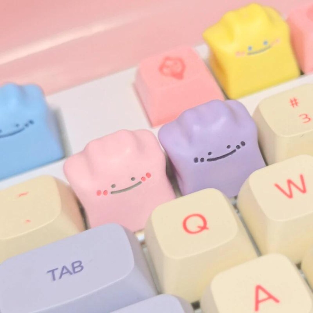 Mifuny Original Cute Anime Keycaps Resin Keyboard Cap Handmade Custom ...